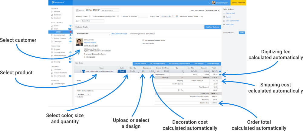 Embroidery Shop Management Software